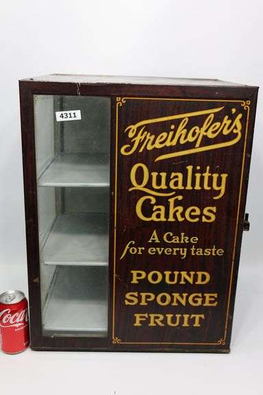 Vintage Freihofer's Cake Display Case - Dixon's Auction at Crumpton