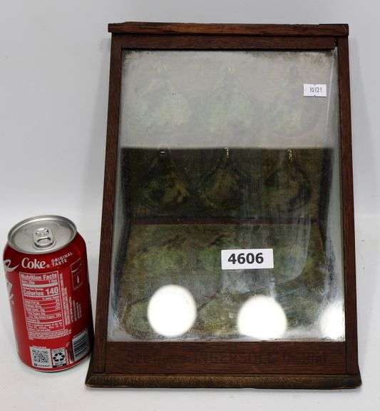 Antique Oak Pocket Watch Display Case - Dixon's Auction at Crumpton