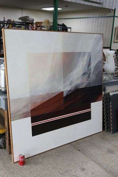 Brian Plummer Acrylic on Board Modernist Painting - Dixon's Auction at ...