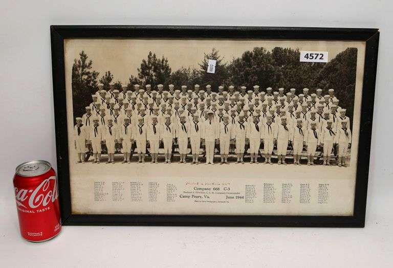 Vintage Camp Peary, VA 1944 Photograph - Dixon's Auction at Crumpton