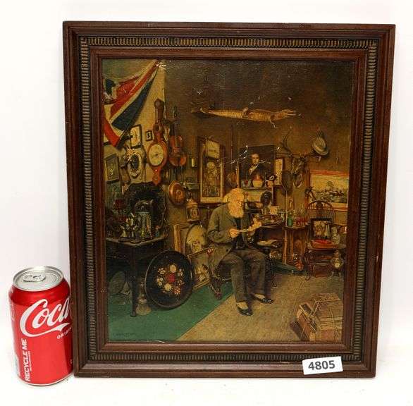 Vintage Antique Shop Print - Dixon's Auction at Crumpton