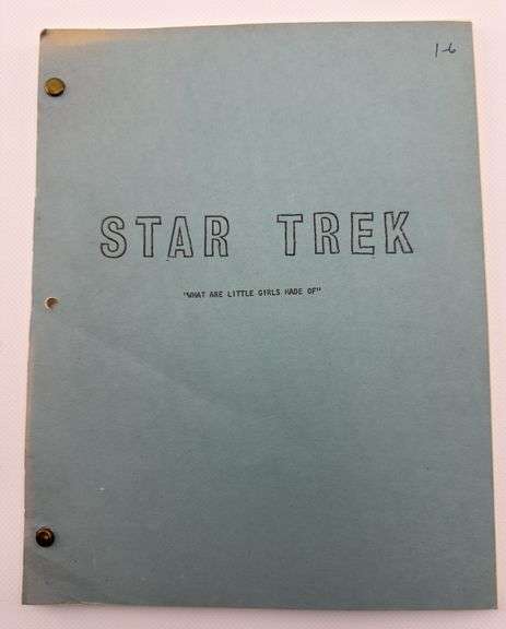 Star Trek: TOS Original Series Script "What Are Little Girls Made Of ...