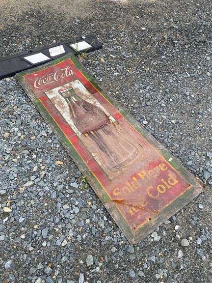 Metal Coca Cola Sign, Rust and Wear - Dixon's Auction at Crumpton