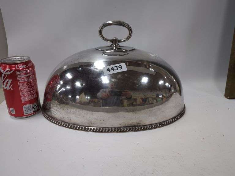 Antique Silver-Plated Serving Dome - Dixon's Auction at Crumpton