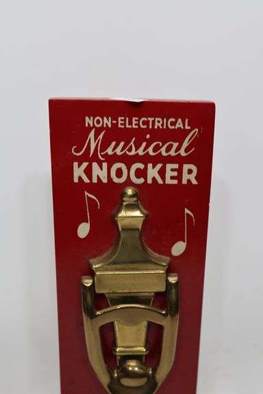 Vintage Auth. Electric Co. Musical Door Knocker Advertising Display ...