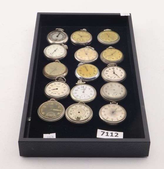 Tray Lot of Pocket Watches - Dixon's Auction at Crumpton