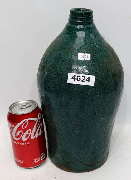 Art Pottery Incised Eagle Vase Signed Joey - Dixon's Auction at Crumpton