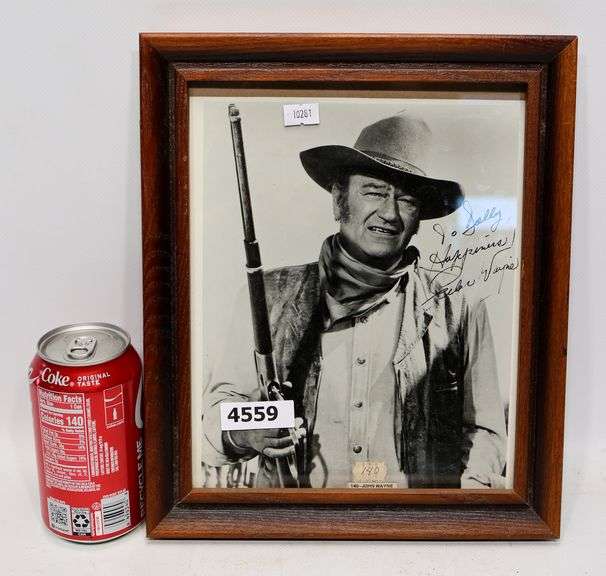 John Wayne Signed Photograph - Dixon's Auction at Crumpton