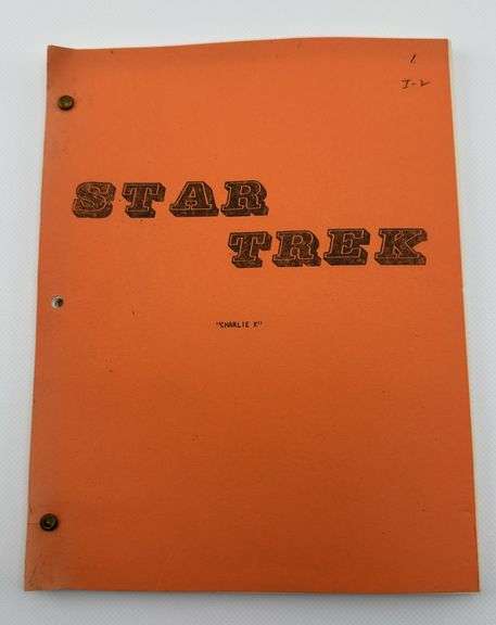 Star Trek: TOS Original Series Script "Charlie X" - Dixon's Auction at ...