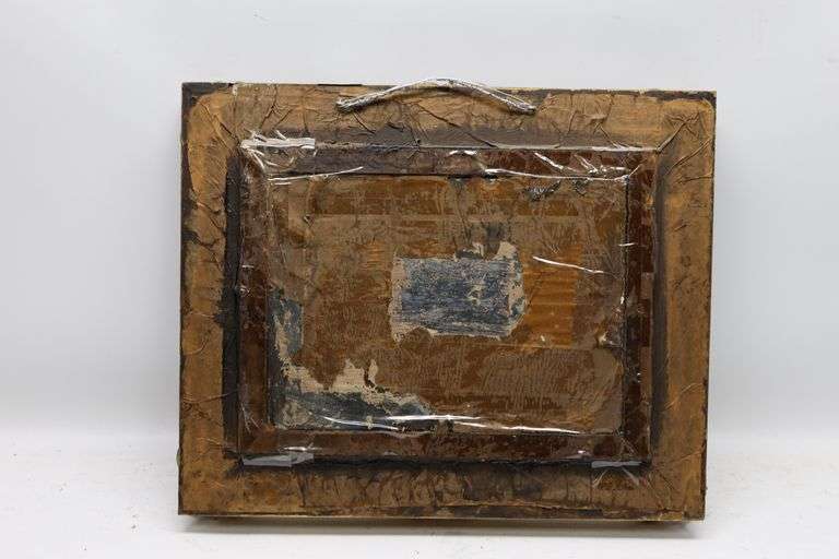 Antique Oil on Board Humorous Genre Painting Signed Geo. Fox - Dixon's ...