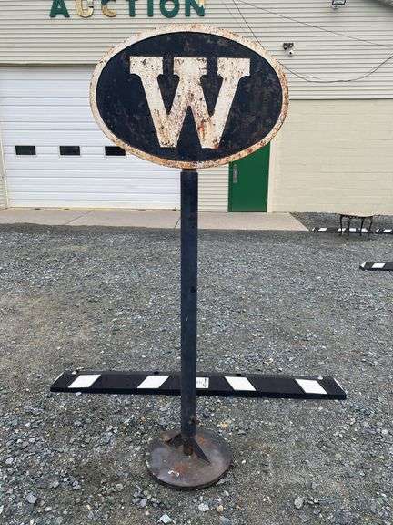 *NO STORAGE* Vintage Railroad Whistle Sign - Dixon's Auction at Crumpton