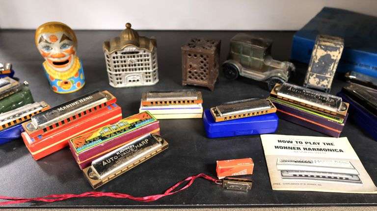 Collection of Vintage Harmonicas, Still Banks Etc. - Dixon's Auction at ...