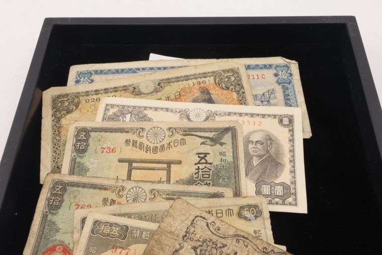 Group of Foreign Tokens and Paper Money - Dixon's Auction at Crumpton