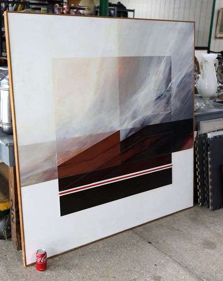 Brian Plummer Acrylic on Board Modernist Painting - Dixon's Auction at ...