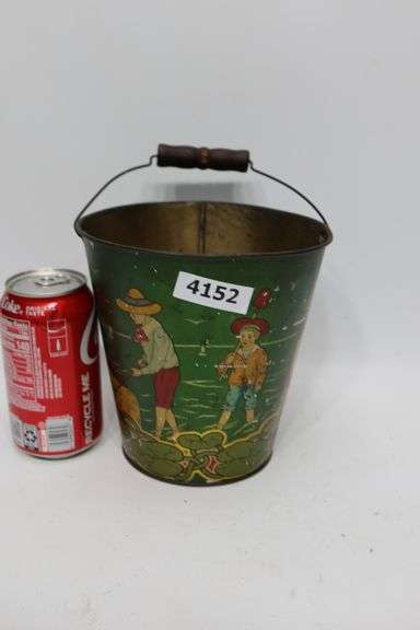 Vintage Tin Sand Pail - Dixon's Auction at Crumpton