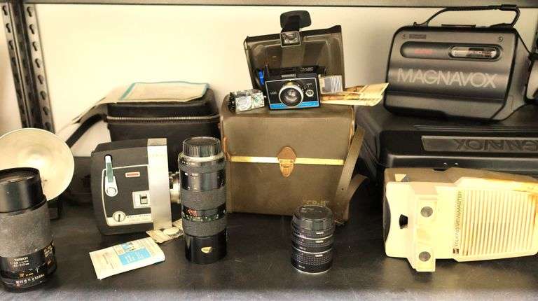 Lot Vintage Electronics, Talking View Master, Film Camera Lenses, Video ...
