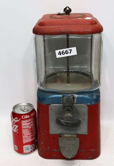 Vintage Oak Mfg. Co. Gumball Machine - Dixon's Auction at Crumpton