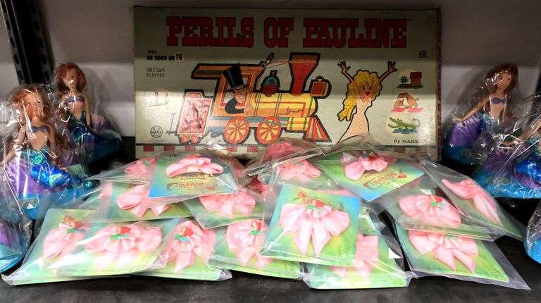 Lot of Little Mermaid Figurines & Bows, Perils of Pauline Game - Dixon ...
