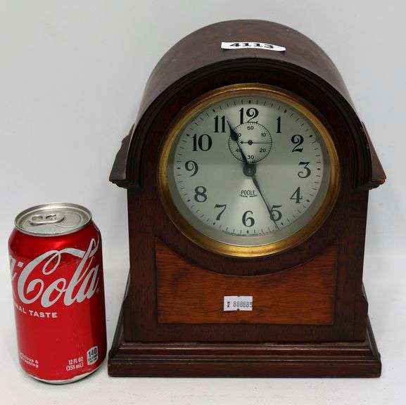 Antique Poole Mantel Clock - Dixon's Auction at Crumpton