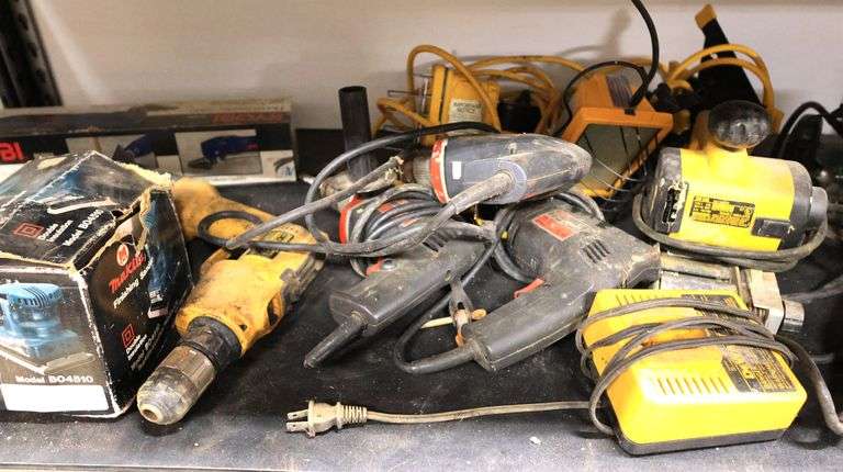 Power Tool Lot, Drills, Sanders, Chargers Etc. - Dixon's Auction at ...