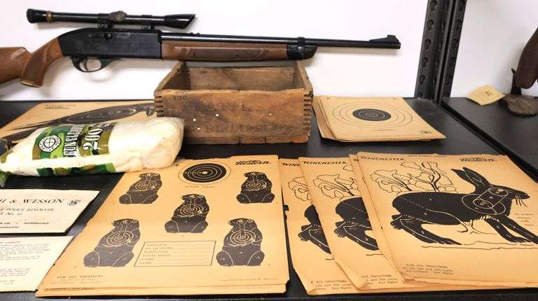 Crossman Air Rifle, Empty Gun Boxes, Paper Targets, Etc. - Dixon's ...