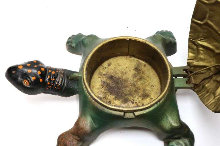 Antique Cast Iron Turtle Spittoon - Dixon's Auction at Crumpton