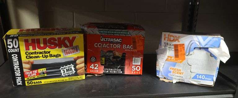 Misc Returns: Three Packs of Assorted Trash Bags,[As-Is, Item is Open ...