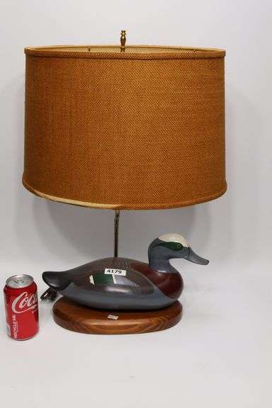 Charles and Bob Jobes 1991 Widgeon Duck Decoy Lamp - Dixon's Auction at ...