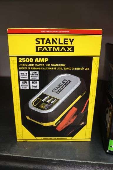 Open Box: Stanley 2500 Amp Jump Starter and Slime Heavy Duty Tire ...