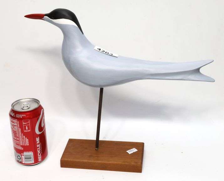 Folk Art Tern Decoy Signed Wjs - Dixon's Auction at Crumpton