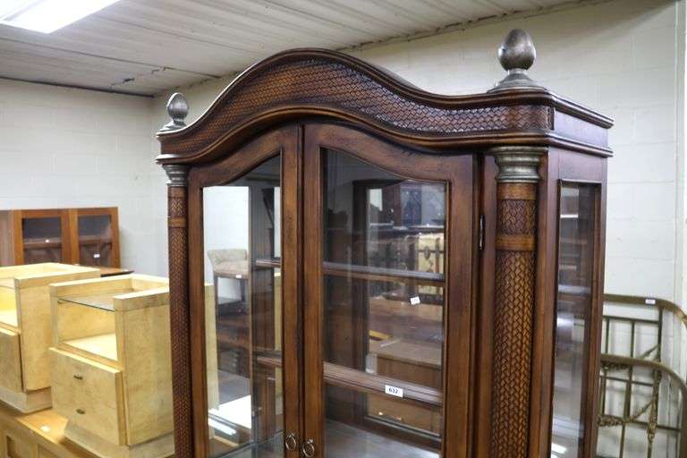 *NO STORAGE* Caribbean Style China Cabinet - Dixon's Auction at Crumpton