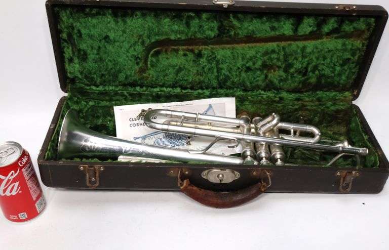 Vintage Cleveland Cornet with Case - Dixon's Auction at Crumpton