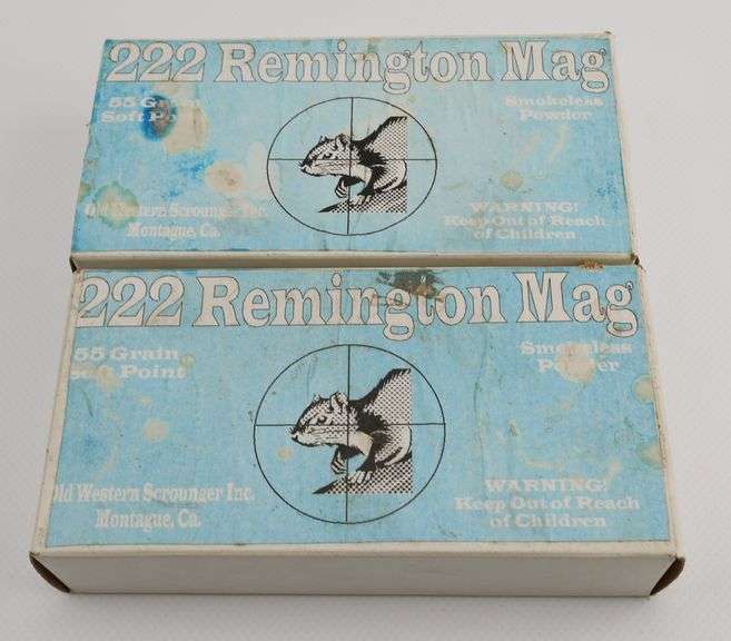 (2) Boxes 222 Remington Mag 39 Rounds - Dixon's Auction at Crumpton