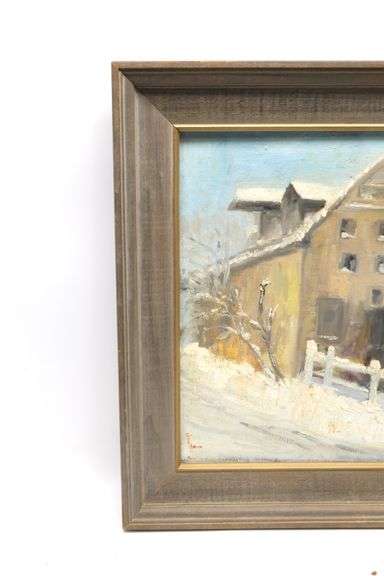 Vintage Impressionist Painting of "Mather's Mill" - Dixon's Auction at ...