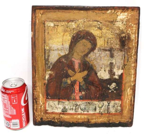 Antique Orthodox Icon Painting - Dixon's Auction at Crumpton
