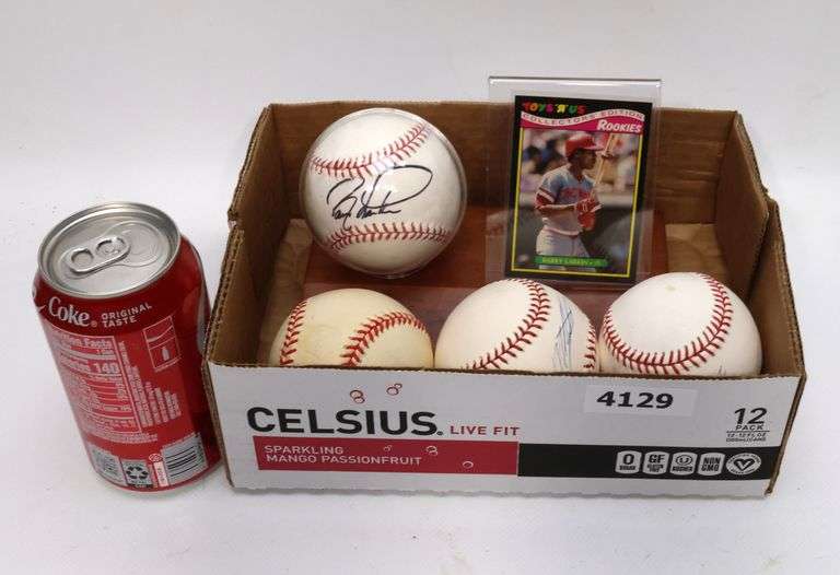 Barry Larkin, Craig Biggio, Miguel Tejada, And Tony Perez Signed ...