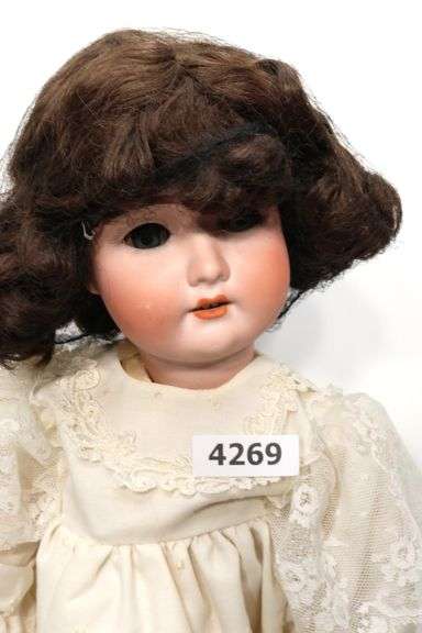 Antique Aw Special German Bisque Head Doll - Dixon's Auction at Crumpton