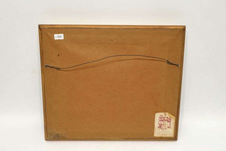 Donald Jordan Waters Oil Tempera Painting on Board - Dixon's Auction at ...