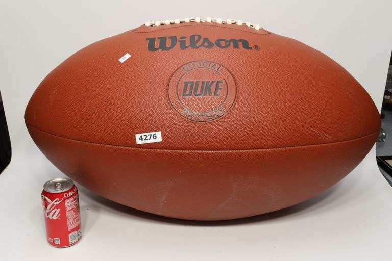 Vintage Oversized Wilson Duke Football Store Display - Dixon's Auction ...