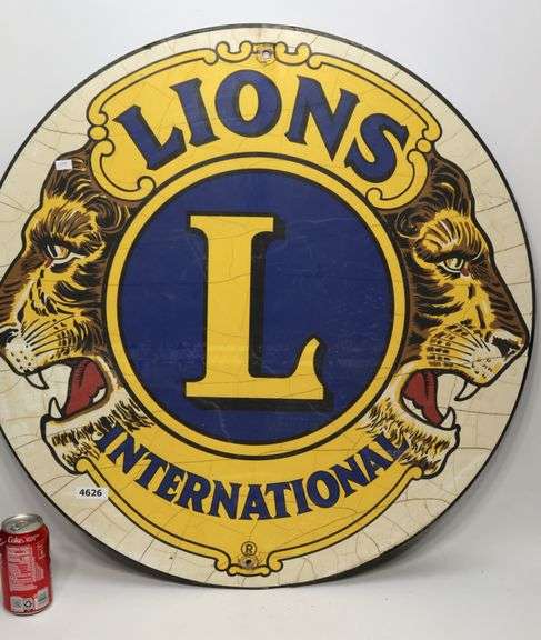 Vintage Lions International Metal Sign - Dixon's Auction at Crumpton