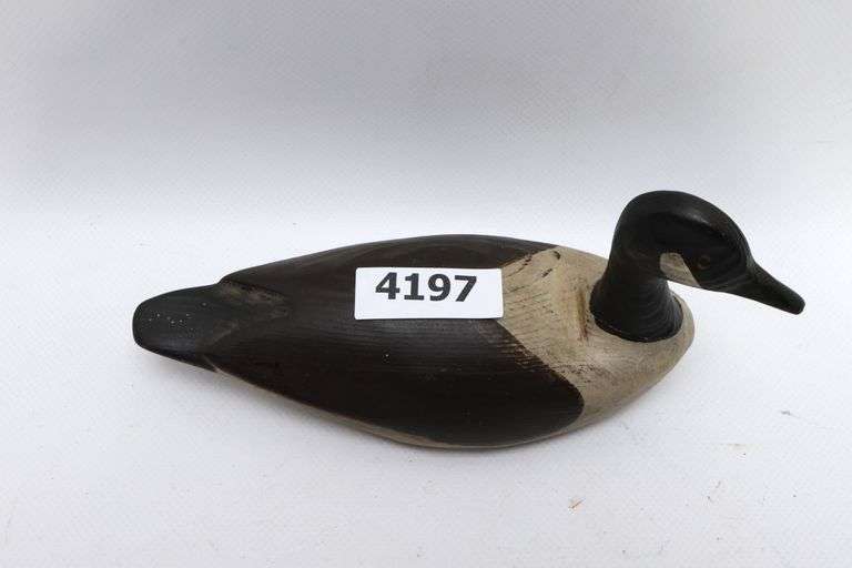 Miniature Canada Goose Decoy-Signed - Dixon's Auction at Crumpton