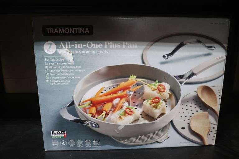 Misc Returns: Tramontina All in One Plus Pan, [As-Is, Item is Open Box ...
