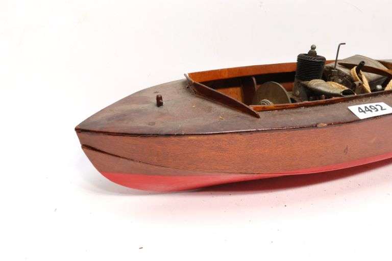 Antique Motor Boat Model - Dixon's Auction at Crumpton