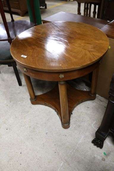 Biedermeier Style Round Center Table - Dixon's Auction at Crumpton