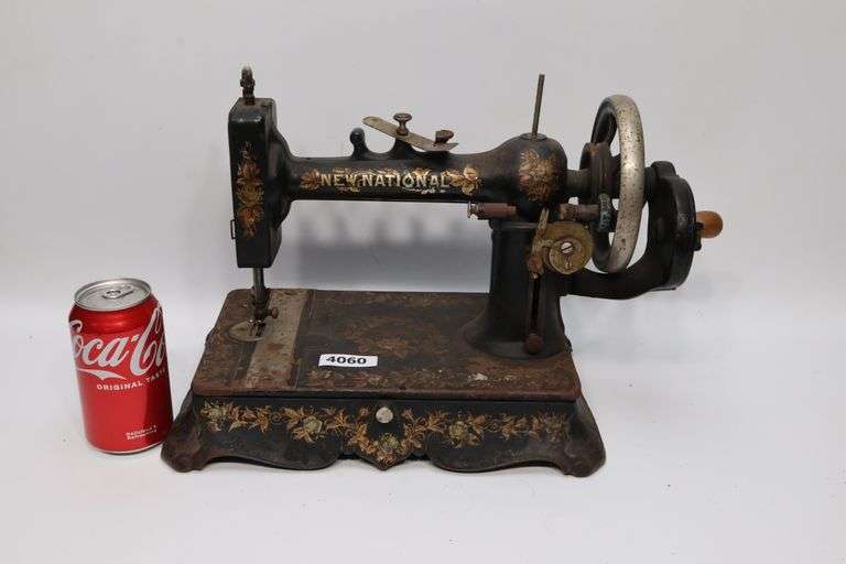 Antique New National Sewing Machine - Dixon's Auction at Crumpton