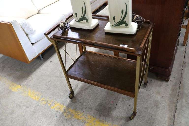 MCM Two Tier Bar Cart - Dixon's Auction at Crumpton