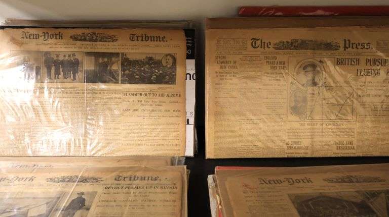 Lot of Antique Newspapers - Dixon's Auction at Crumpton