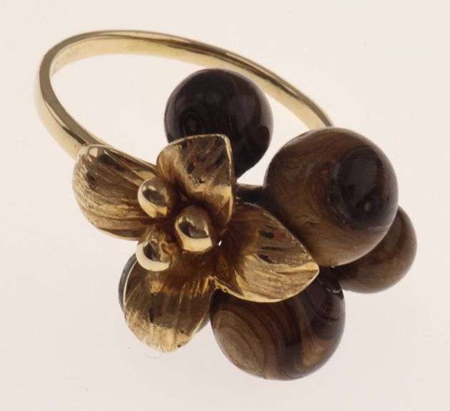 14k Gold Maui Divers of Hawaii Coral Ring with Original Box & Paperwork ...