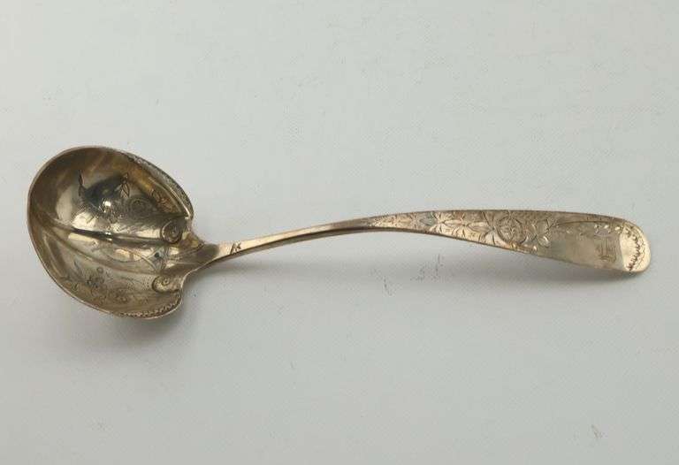 Engraved Sterling Silver Ladle Marked Chas. Bein 5.7 ozt - Dixon's ...