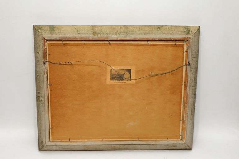 Alfred Gabali Oil Painting of Ship - Dixon's Auction at Crumpton